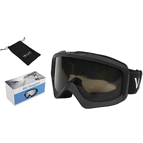 VELLAA Ski Goggles Anti Fog Snowboard Snow Goggles for Men, Women Outdoor Windproof UV Protection Various Color