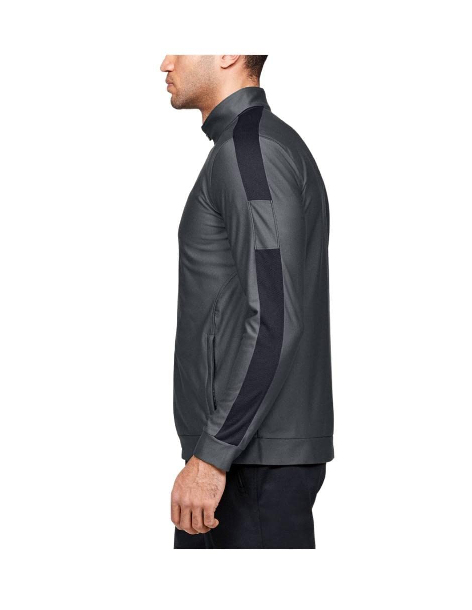 Under Armour Men's UA Twister Full Zip Track Jacket 1347293 (Pitch Gray / Black - 012, Large)