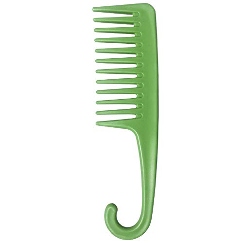 Wapodeai Wide Tooth Comb, Premium Shower Combs for Women, Apply to For Curly, Wet, Dry, Thick Hair (Green)