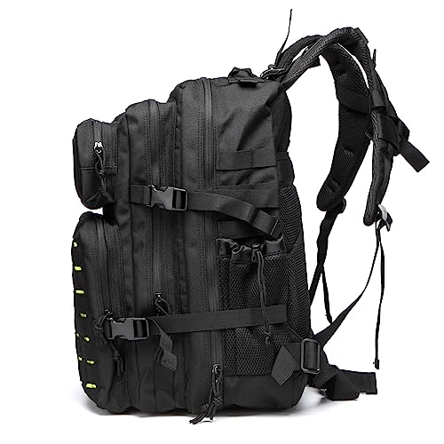 WEQUP Special Edition 50 L Military Tactical Backpacks, Back Pack with 2 Sides Bottle Holders and Laptop Compartment, Tactical Backpack Waterproof