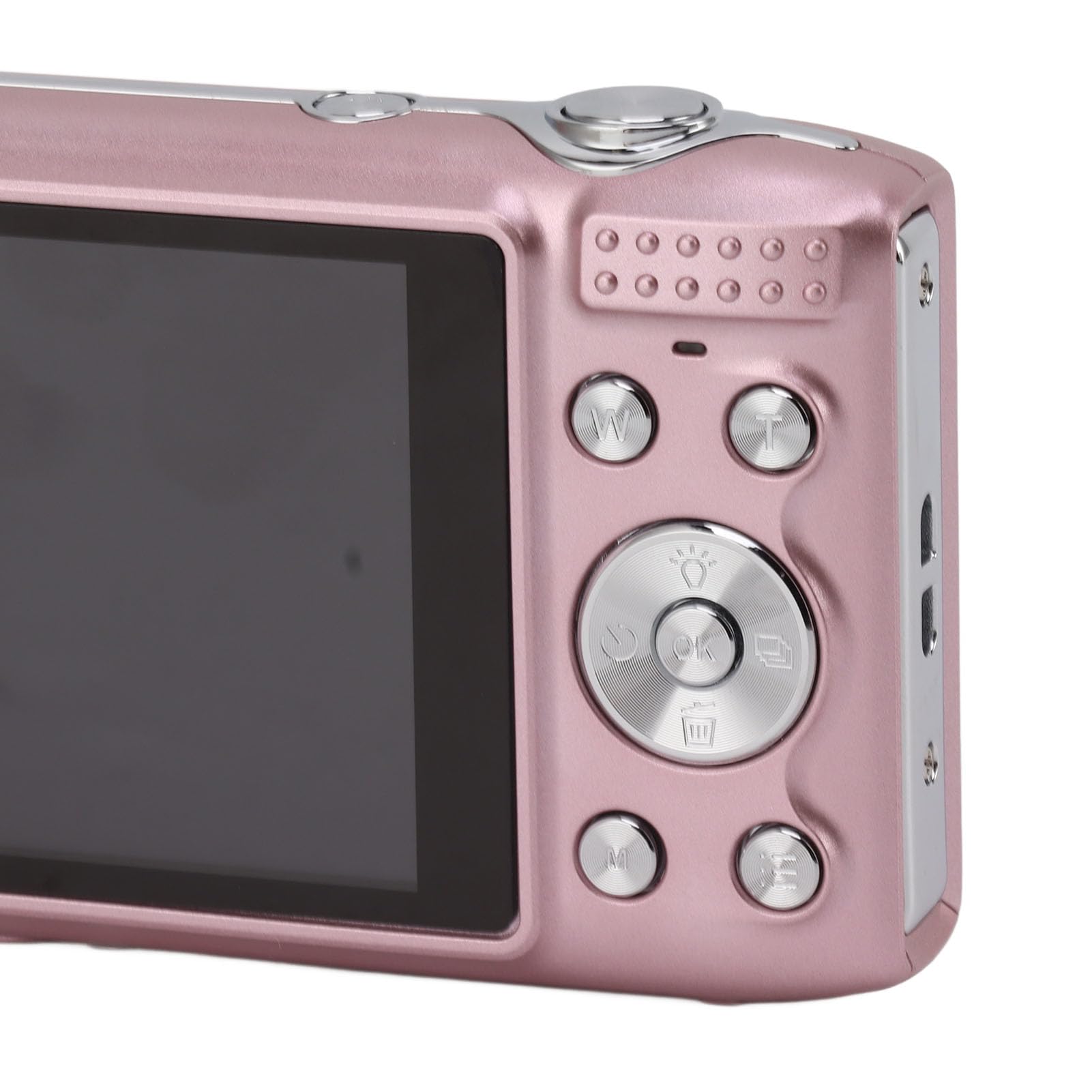 Teens Small Camera, 58MP 2.88 Inch IPS Screen 4K Digital Camera Automatic Beauty Mode 16X Zoom Slim and Lightweight for Vlogging (Pink)