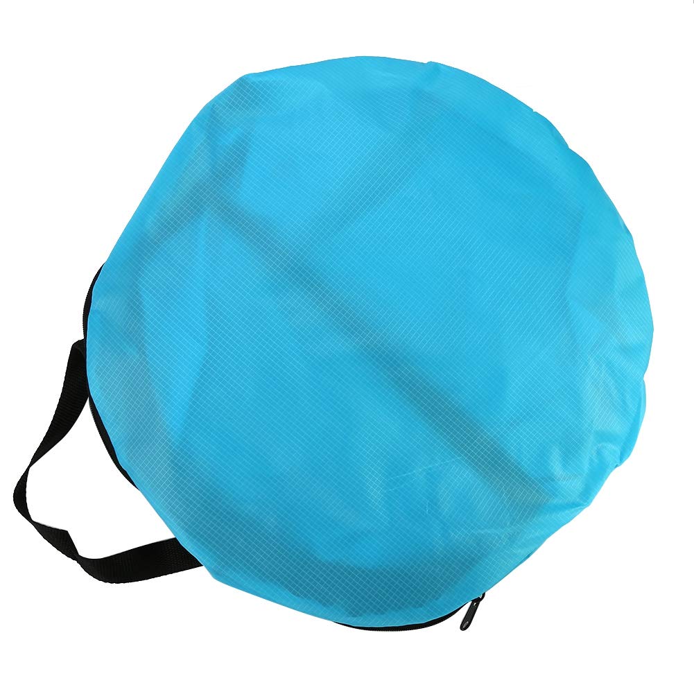 VGEBY Foldable Kayak Sail 108cm Foldable Kayak Wind Paddle Board Sail Down Wind Kayak Sail with Clear Window(Blue)