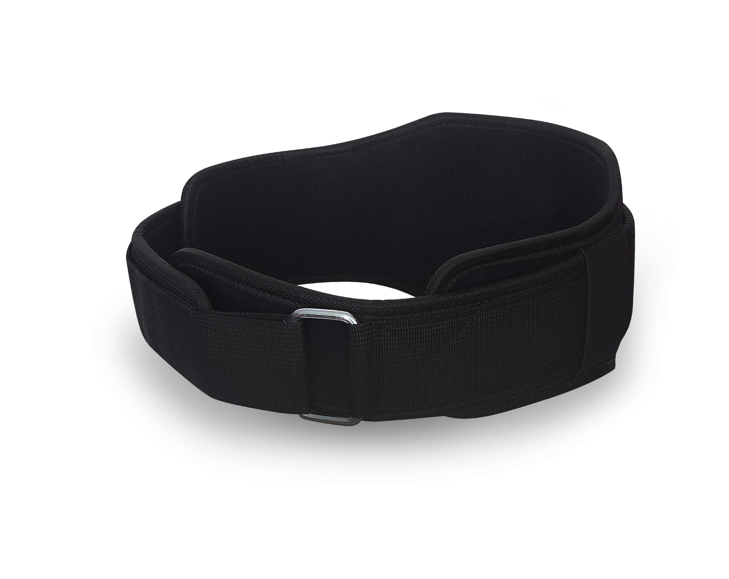 ROBOX Weight Lifting Belt, Gym, Back Support, Bodybuilding, Fitness, Training, Lumbar Support, Neoprene Workout Belt for Men and Women (Medium, Full Black)