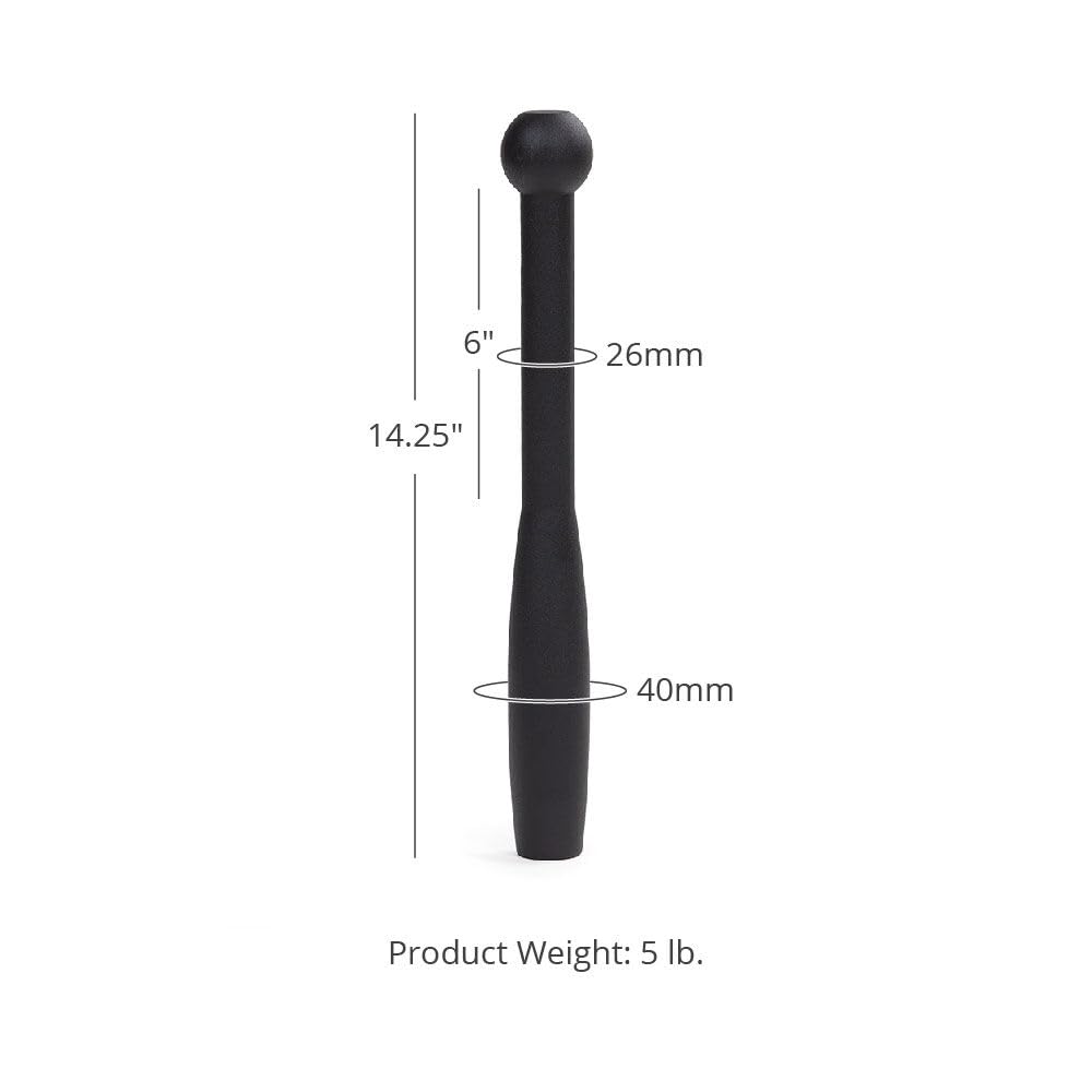 Titan Fitness 35 LB Steel Weight Indian Club for Strength Training, Rehabilitation, Stretching, Conditioning, Rotational and Functional Training, Improves Grip and Full Body Workout