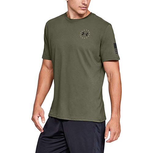 Under Armour Freedom Banner Short Sleeve T-shirt, Marine Od Green (390)/Black, XX-Large
