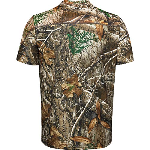 Under Armour Isochill Brushline Short Sleeve, Realtree Edge (991)/Maverick Brown, Medium