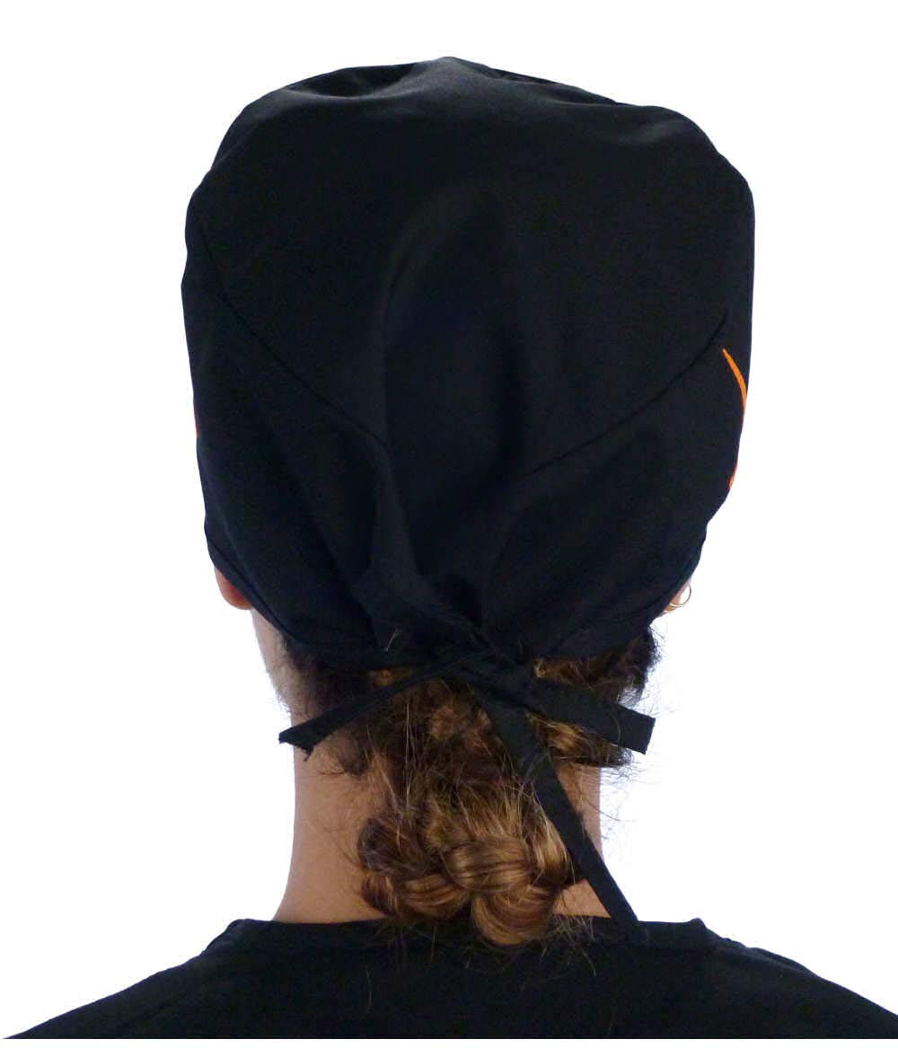 Sparkling EARTH EKG Signal Medical Sign Caduceus Symbol Unisex Classic Surgical Style Scrub Working Cap - 100% Cotton - Made in The USA!