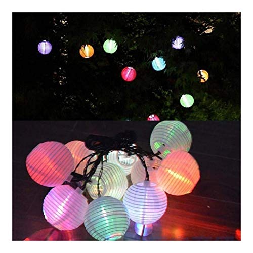 WDWL Waterproof Solar String Light Lantern, Outdoor String Lights Lantern Ball, Globe Lights Garden Courtyard Garden Party Home Decoration