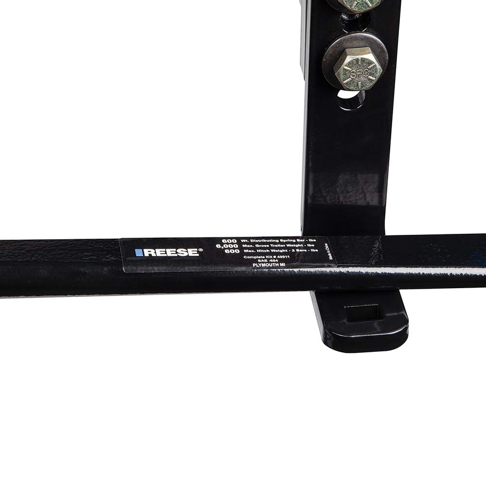 Reese 49912 Integrated Sway Control Weight Distribution Kit, 8,000 lbs. Capacity, Shank Included