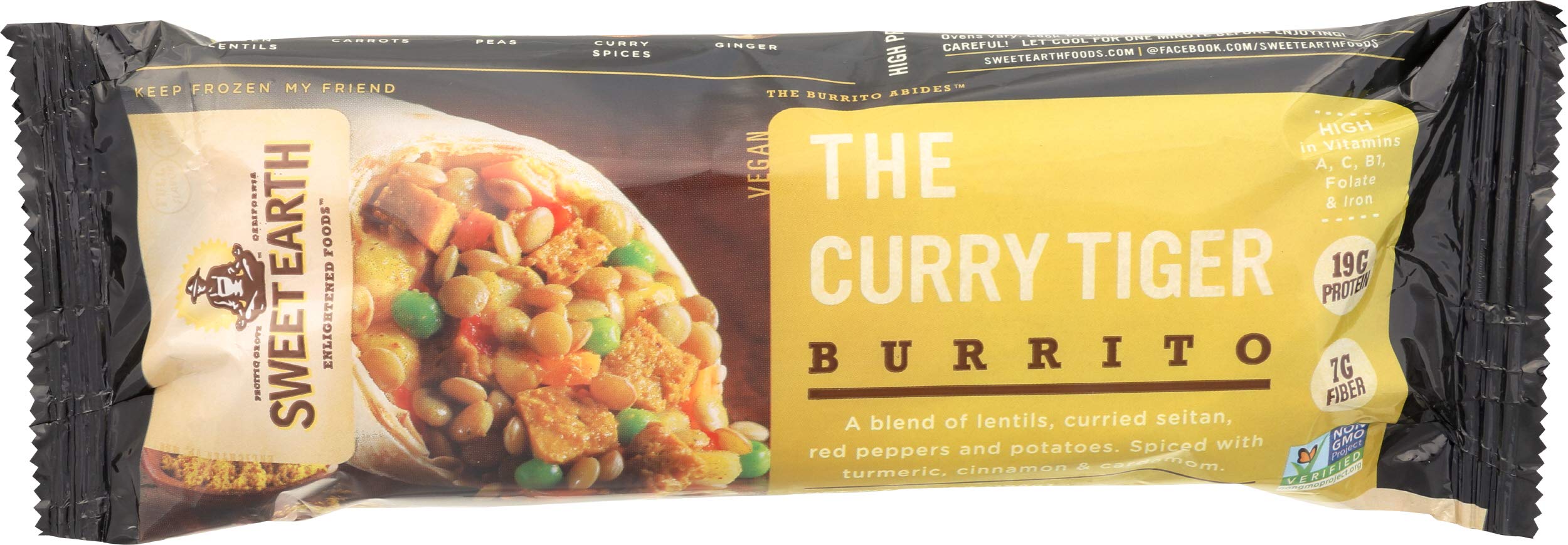 Sweet Earth, Curry Tiger Vegan Burrito, 7 Ounce