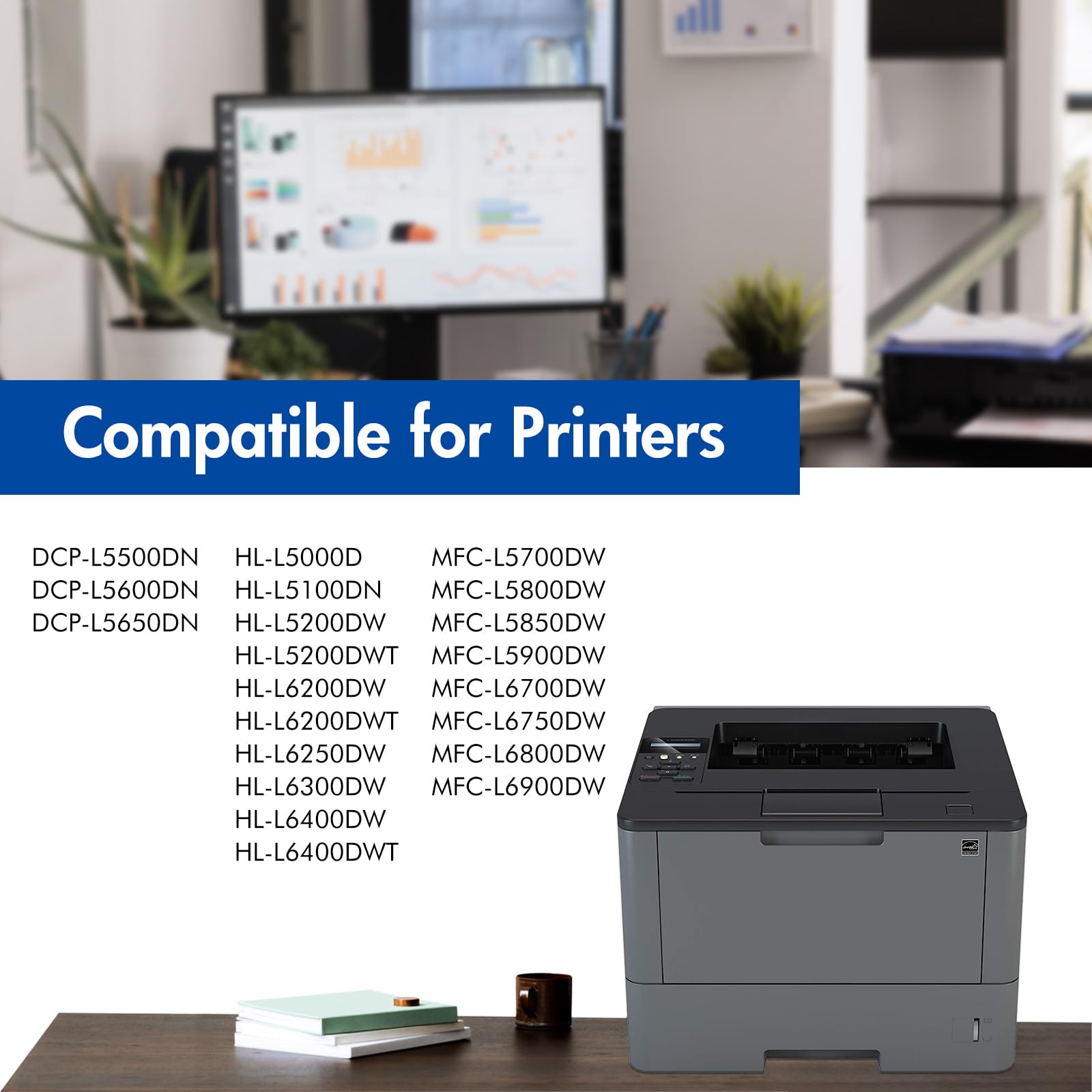 TN660 TN-660 TN630 Toner Cartridge: 2 Pack High Yield Black Compatible TN 660 TN 630 TN-630 Toner Replacement for Brother HL-L2300D HL-L2380DW HL-L2320D HL-L2340DW DCP-L2540DW MFC-L2700DW Printer