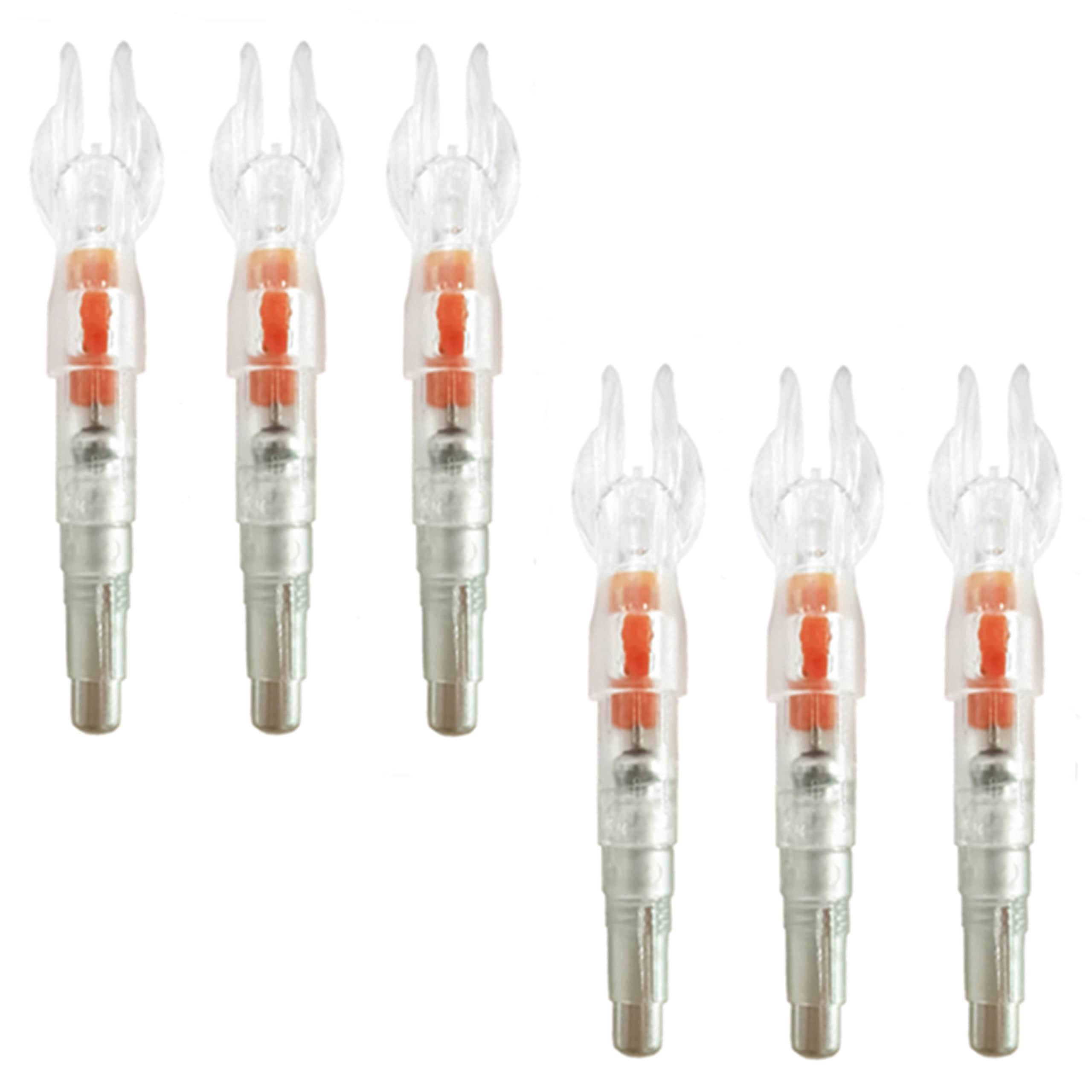 ZOEKO LED Lighted Archery Arrows Nocks .244β/6.2mm Automatically Bowstring Activated Knock for Archery Arrows Shafts