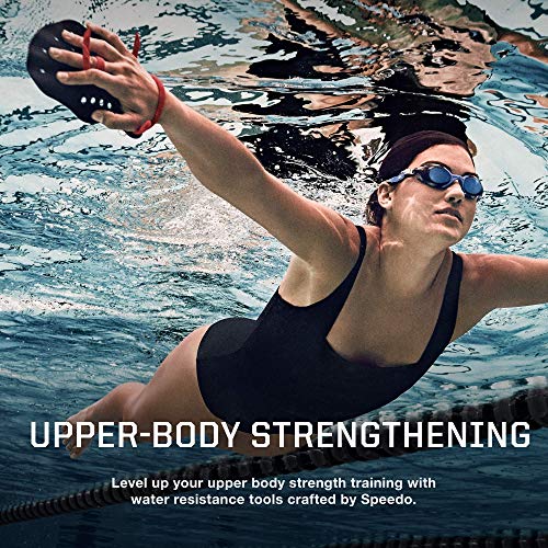 Speedo unisex adult Training Nemesis Contour swimming hand paddles, Multicolor, Medium US