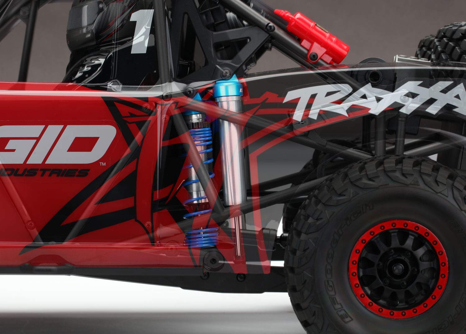Traxxas TRA8457 - Shock caps, Aluminum (Blue-Anodized), King Shocks (4)