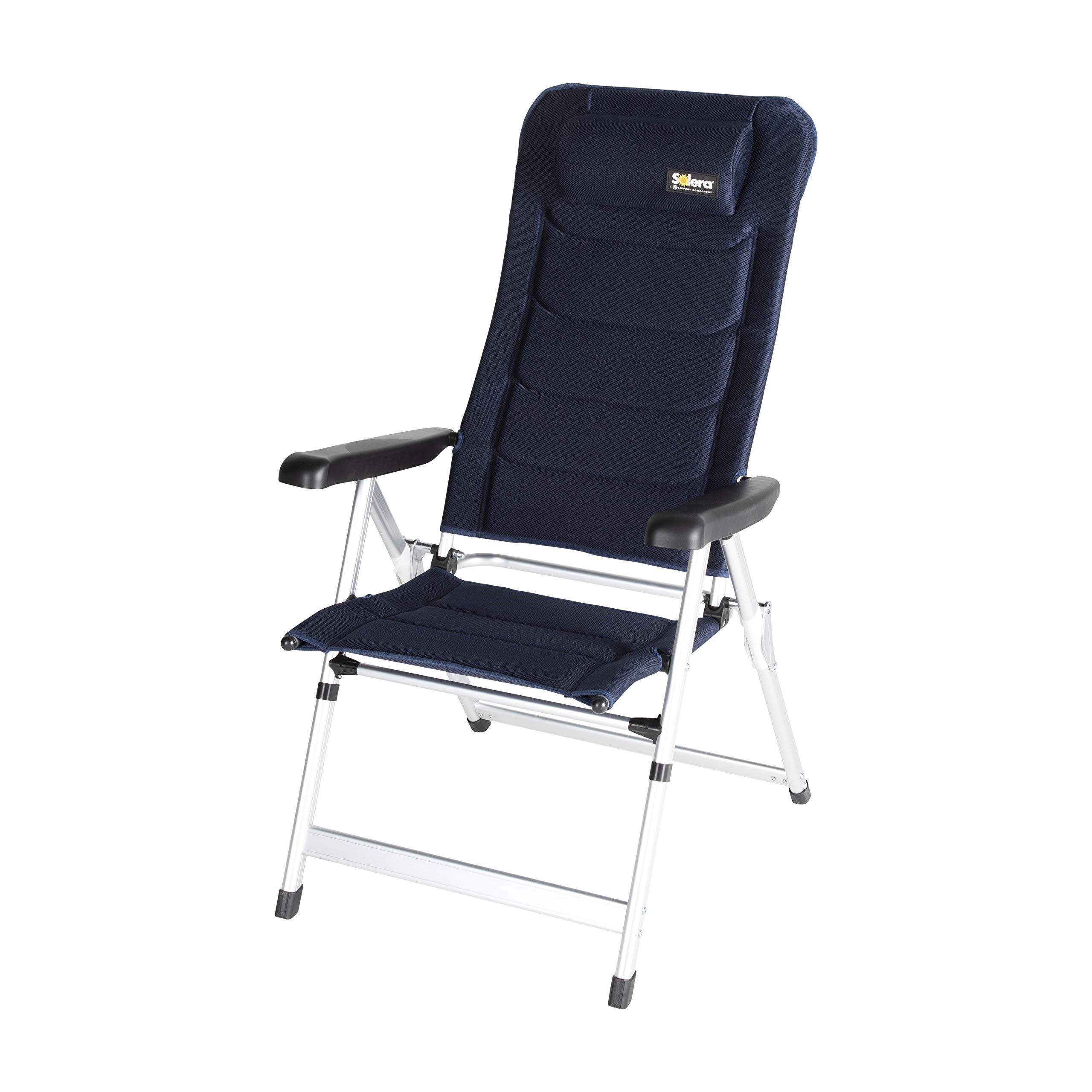 Solera Navy Upright Folding Camping Chair