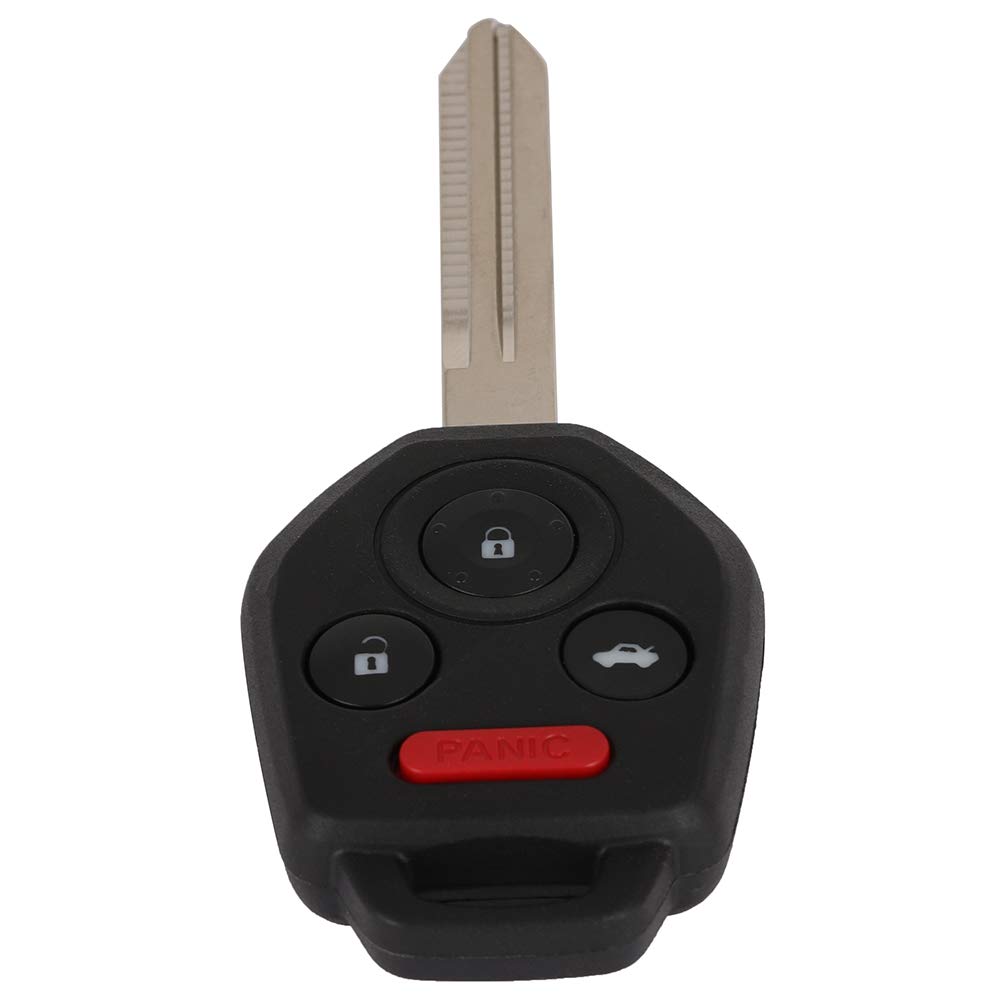 ZENITHIKE Replacement Keyless Entry for Smart Proximity Remote Key Fob 4 btn with Key Uncut Blade for Subaru Tribeca 08-10 for Subaru Legacy 08-09 for Subaru Outback CWTWBU766 X 1 Ship from USA