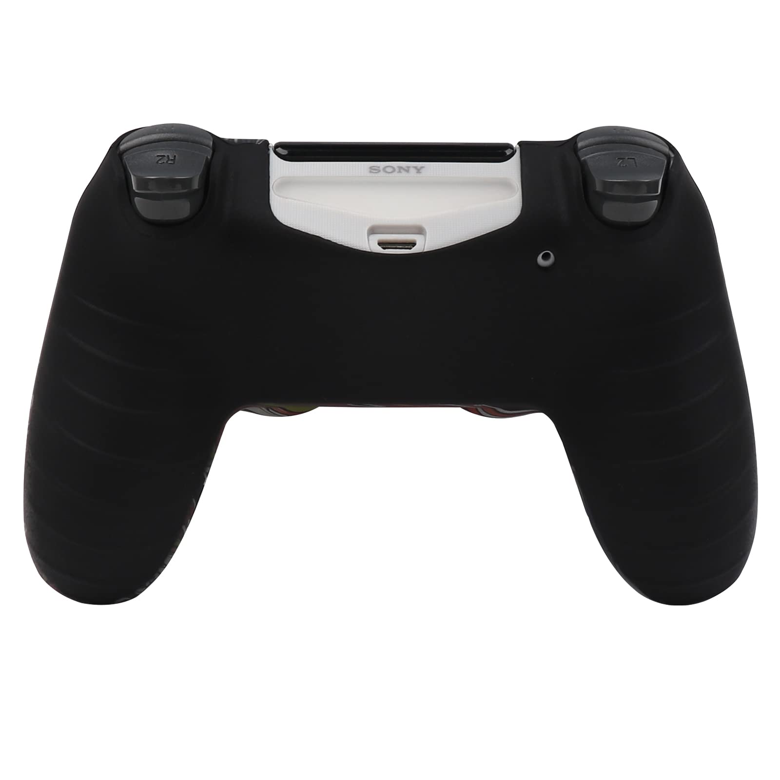 RALAN Dragon Design Controller Skin Silicone for PS4, Non-Slip Grip Cover Protector Compatible with Playstation 4/PS4 Slim/PS4 Pro Controllers with 12 Thumb Grip Caps