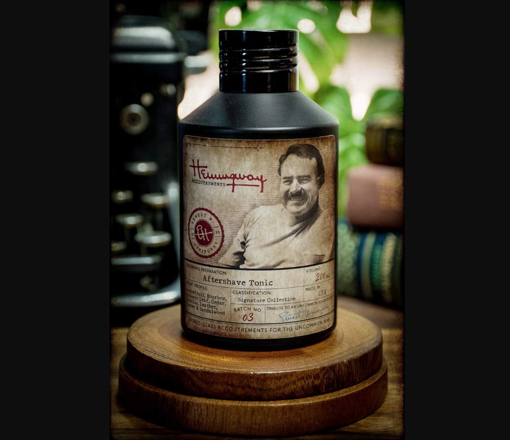 SohefaAftershave Tonic - Post Shave Tonic and After Shave - Soothing with Hemingway Accoutrements Signature Scent