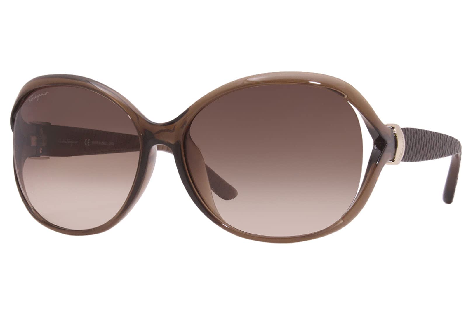 Salvatore Ferragamo SF770SA 213 Sunglasses Light Brown/Brown Gradient Lens 61mm