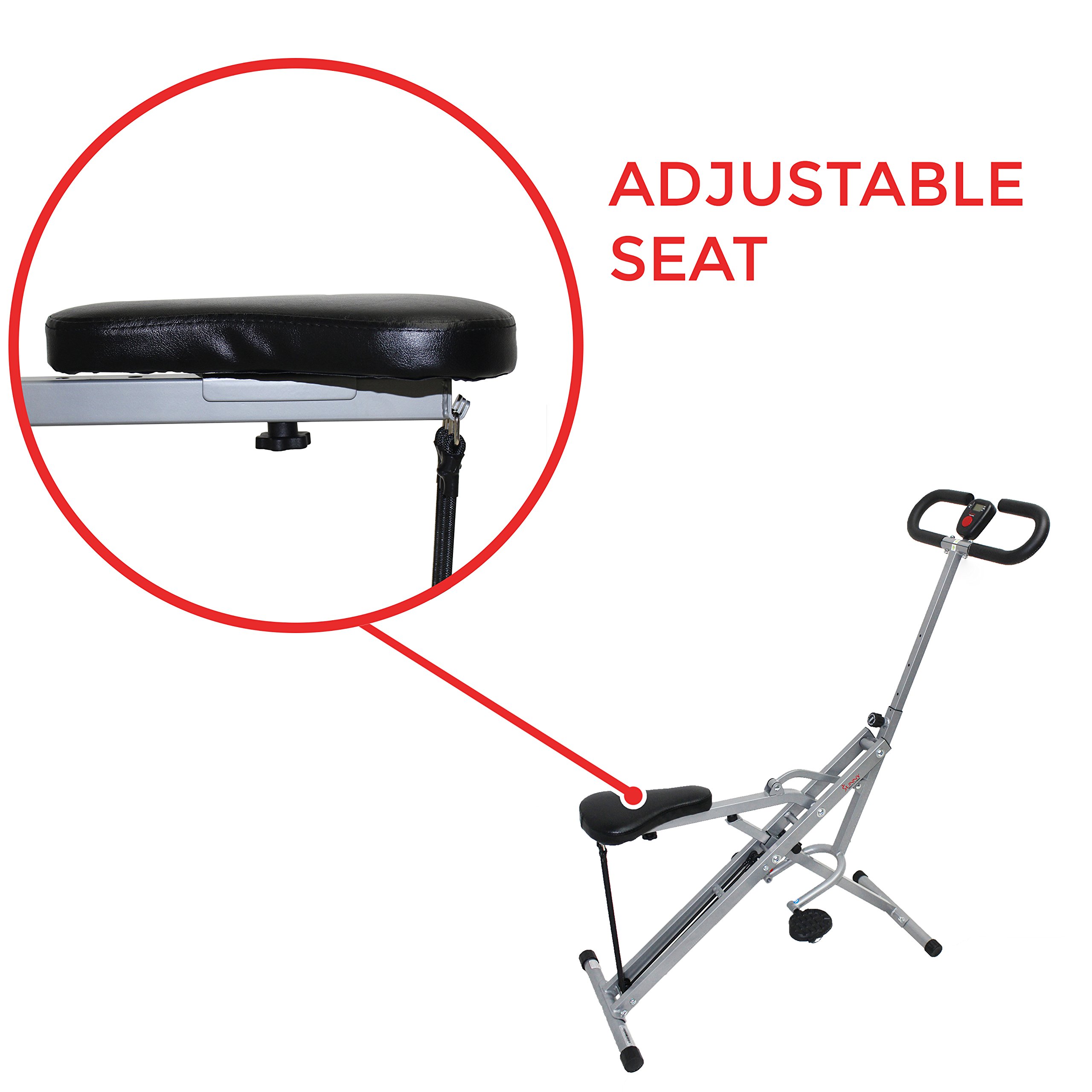 Sunny Health & Fitness Upright Row-N-Ride Rowing Machine