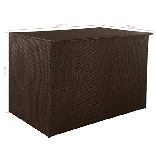 Unfade Memory Garden Storage Box Outdoor Storage Deck Box Patio Furniture 59"x39.4"x39.4"