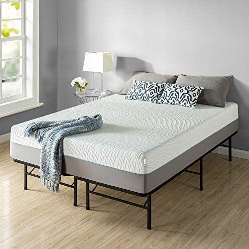 Zinus 13 Inch Green Tea Pressure Relief Memory Foam Mattress/Zoned Airflow Design/CertiPUR-US Certified/Bed-in-a-Box, Queen