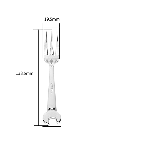 SOLAKA Forks Stainless Steel Spanner Spoon Fork Wrench Shape Tableware Cooking Accessories Kitchen Tools