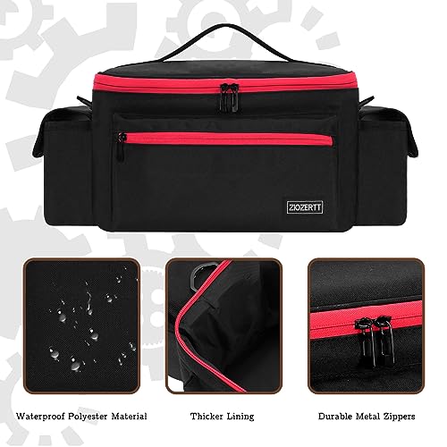 ZIOZERTT Air Compressor Bag Compatible with Milwaukee M18 Tire Inflator 2848-20/Craftsman V20, Air Pump Carrying Case Fits for Milwaukee Tools Accessories and 18V Battery, Black (Bag Only)