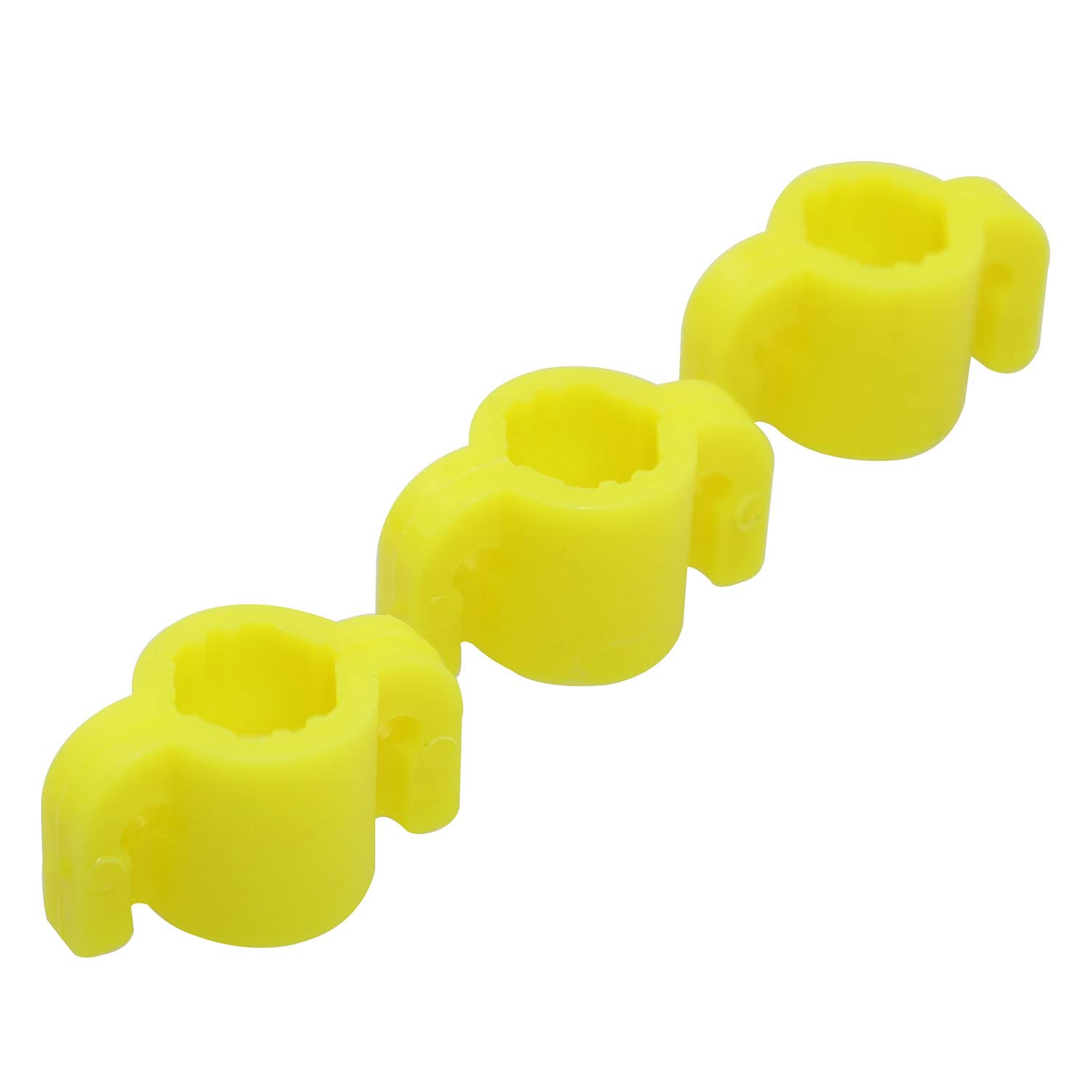 ZRM&E Archery Fish Slider 12pcs Archery Fish Slider Bow Fishing Yellow Plastic 8mm Diameter Arrow Safety Slide Hunting Equipment Accessories