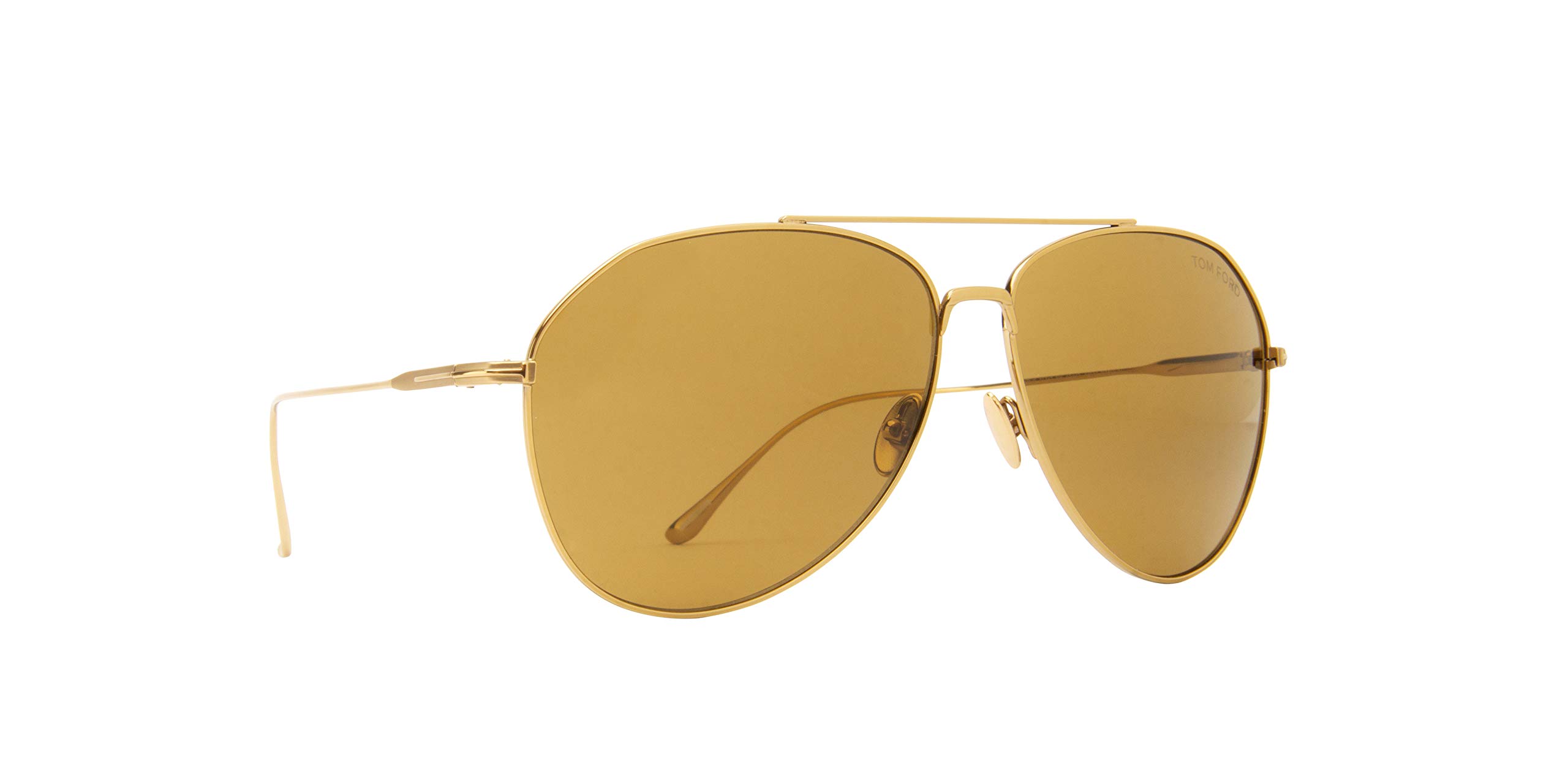 Tom Ford - FT0747 Shiny Endura Gold Aviator Men Sunglasses - 62mm