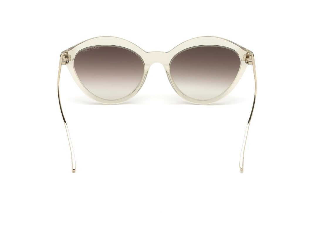 Tom Ford FT0663 20G Grey Chloe Cats Eyes Sunglasses Lens Category 2 Lens Mirror