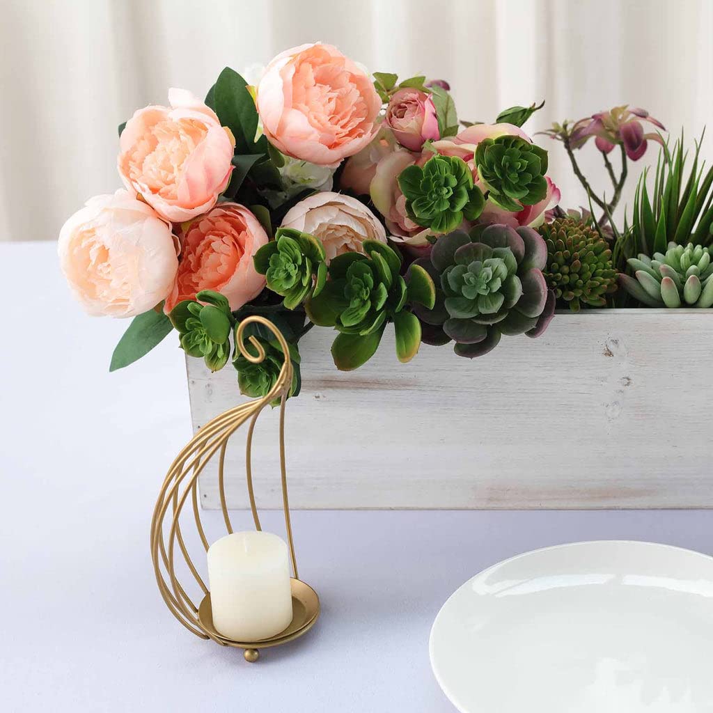 Tableclothsfactory 24x6'' Whitewash Wood Planter Boxes with Plastic Liner DIY Rustic Boxes Rectangle Wood Box for Wedding Party Decoration