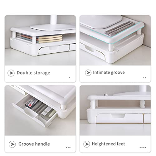 WHFZH Desktop Computer Stand Monitor Can Be Adjusted to Increase The Rack Office Drawer Storage Computer Base Stand