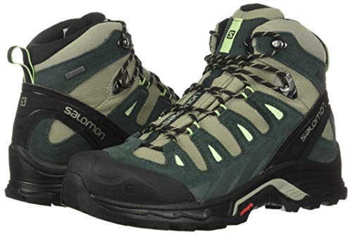 Salomon Quest Prime Gore-TEX Hiking Boots for Women, Shadow/Green Gables/Patina Green, 7.5