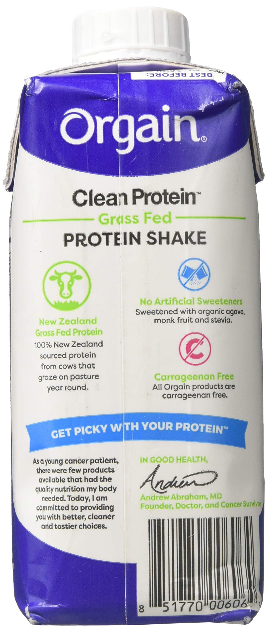 Orgain Whey Protein Shk Chocolate Fudge, 11 oz
