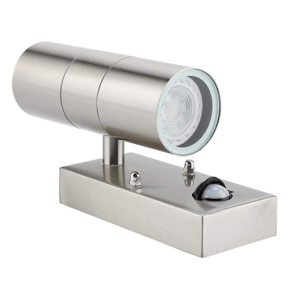 Up and Down Wall Light, LED Aluminum Waterproof Wall Lamp Human Body Infrared Sensor PIR Wall Lights for Indoor Outdoor Home Garden Lawn