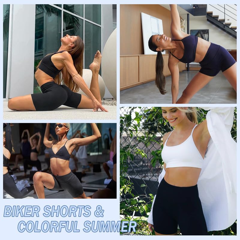 VALANDY Yoga Shorts for Women High Waist Biker Shorts Casual Lounge Shorts Buttery Soft Squat Proof