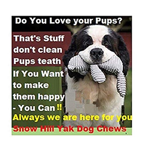 Snow Hill Natural Dog Chews Large 3 Pieces Himalayan Yak Milk Yaky Cheese Strong Treats for Crazy Chewer