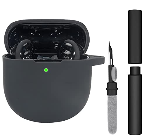 Silicone Case Cover for Bose Quiet Comfort Earbuds II, Anti-Lost Shockproof Protective Case Cover for Bose QuietComfort Earbuds II with Keychain Easy Carrying Replacement Case with Cleaning Pen
