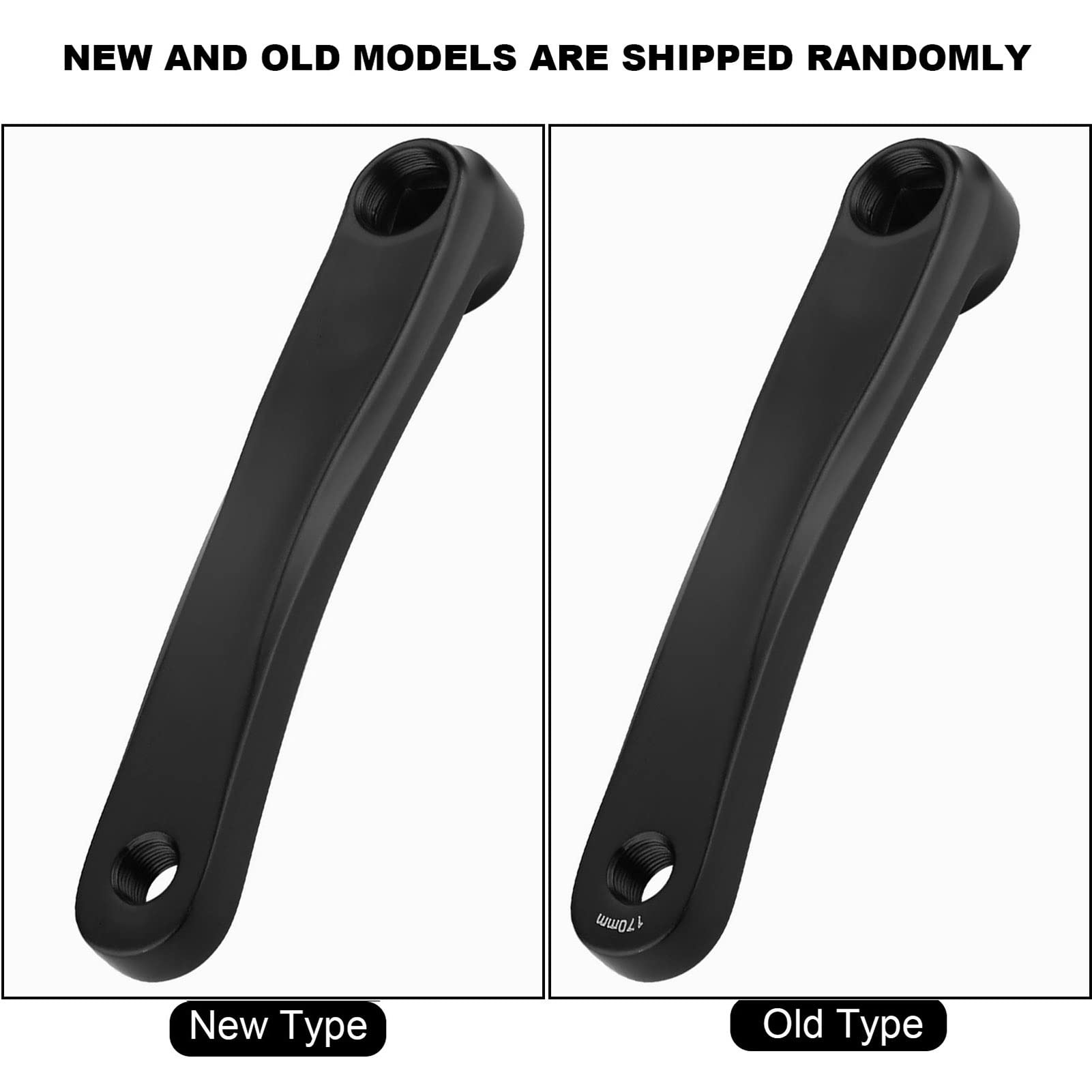 ZPSHYD 170mm Bike Crank Arm, Bicycle Left Crank Hand, Aluminum Alloy Left Single Chain Crank Arm Replacement Accessory for Mountain Bike (Silver Rhombic Hole)
