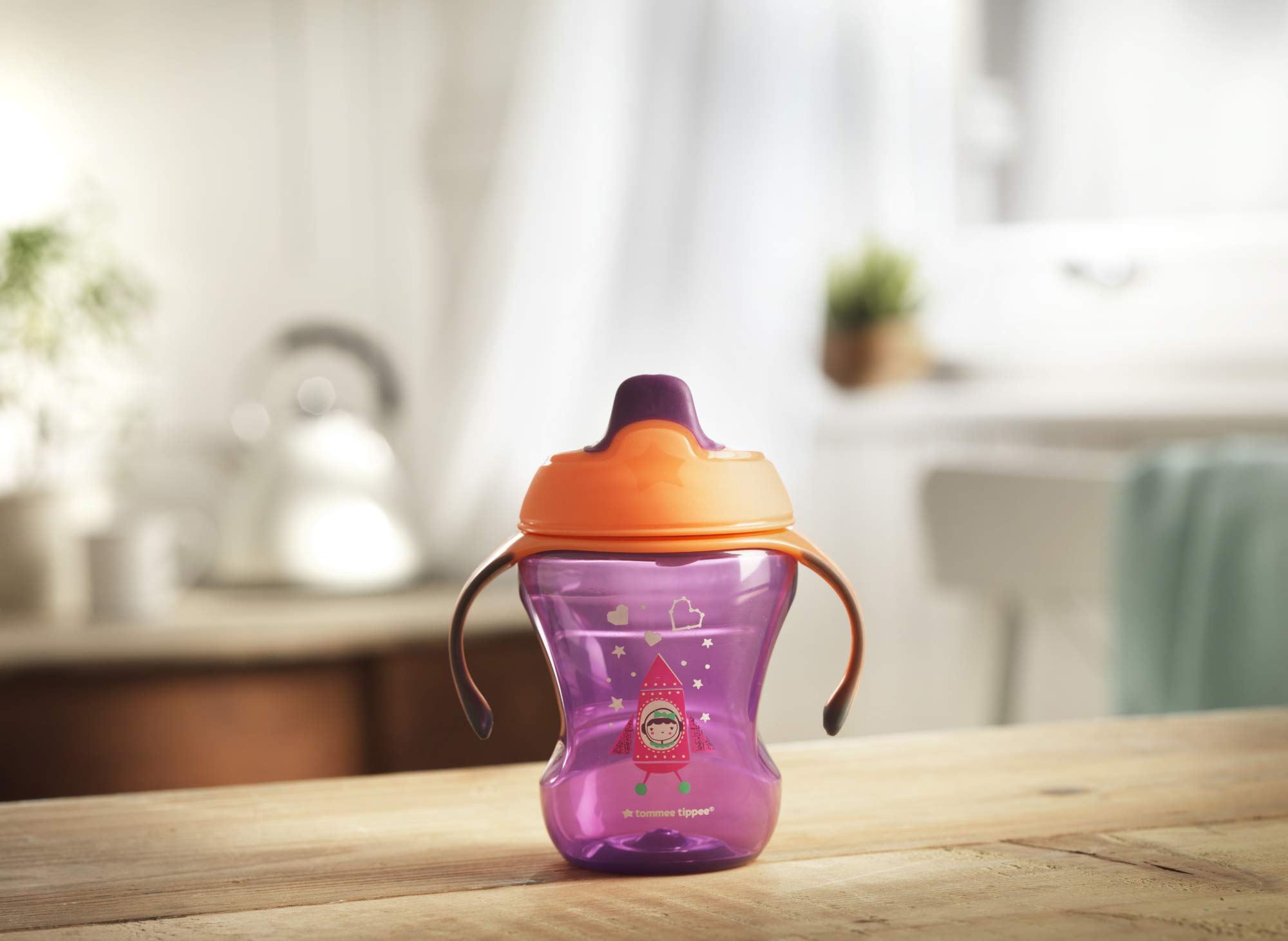 Tommee Tippee Infant Trainer Sippee Cup with Removable Handles | Spill-Proof, BPA-Free – 7+ months (8oz, 3 Count)