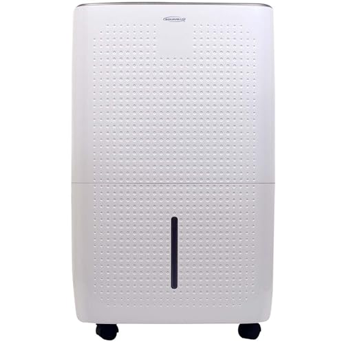 Soleus AC Energy Star 50-Pint Portable Dehumidifier with Auto-Shutoff & Timer, Home Dehumidifier and Moisture Absorber For Basement, Garage, Living Room in White