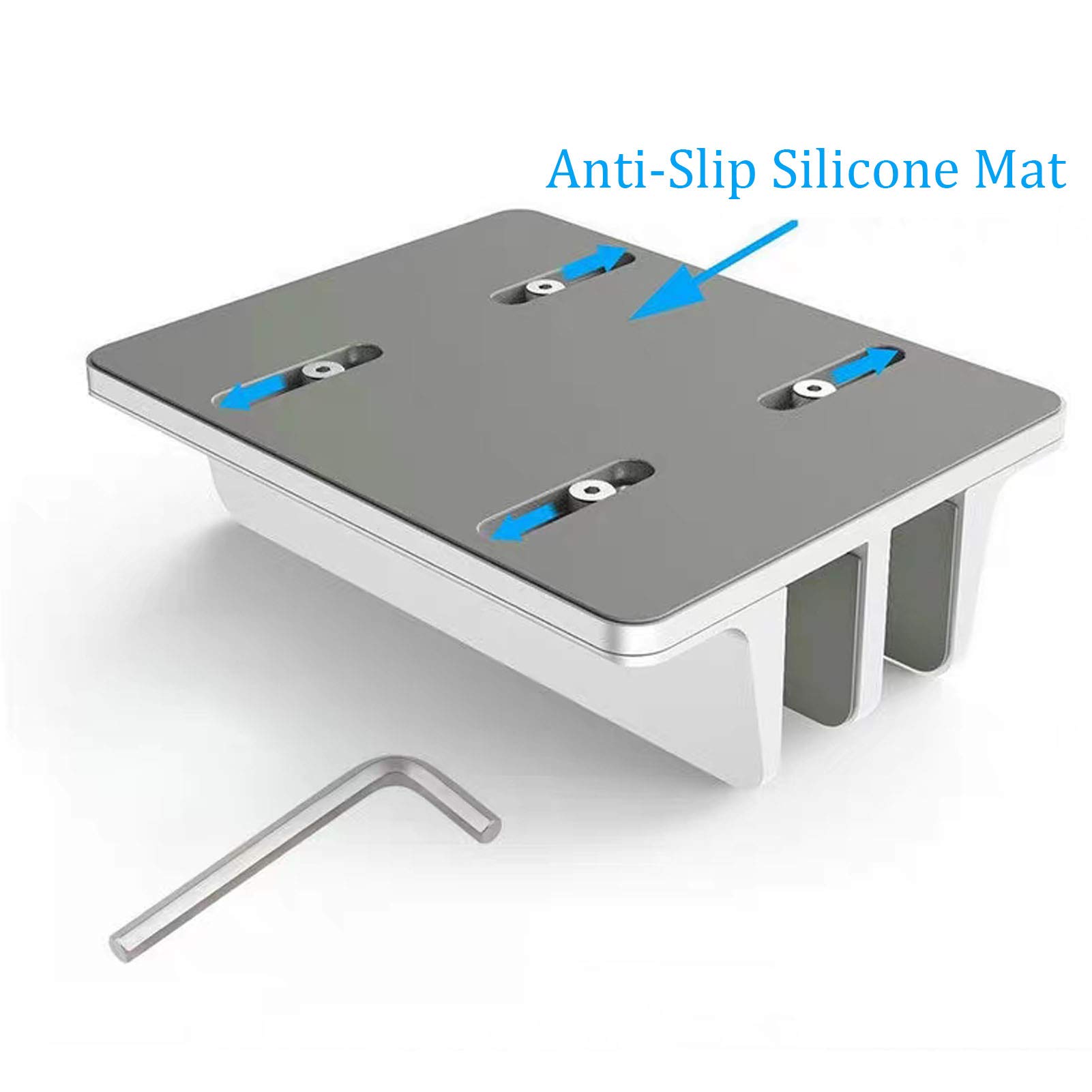 TTCR-II Laptop Stand Vertical Placement Holder, Dual-Groove Aluminum Computer Stand with Adjustable Docks Fits MacBook Air Pro, Dell XPS, HP, Lenovo More 10-15.6” Laptops