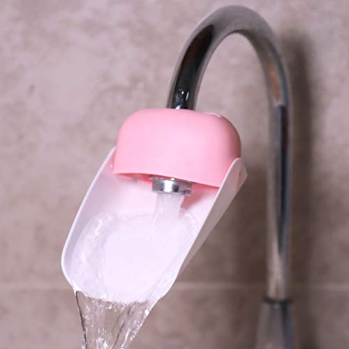 TTLXRL MOOZON Faucet Extender 2 Piece Set, Grey/Pink