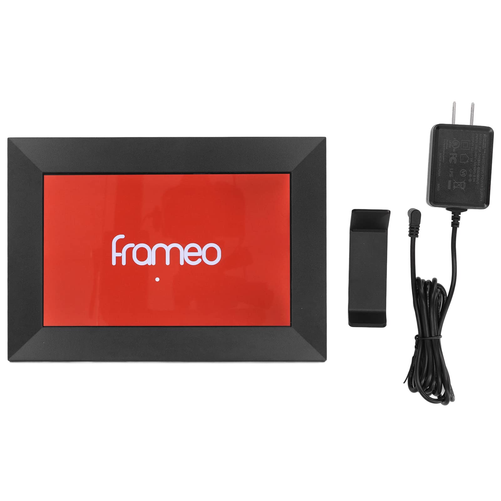 WiFi Digital Photo Frame, Music Playing 8 Inch Electronic Album HD Touch Screen Auto Rotation for Home (US Plug)