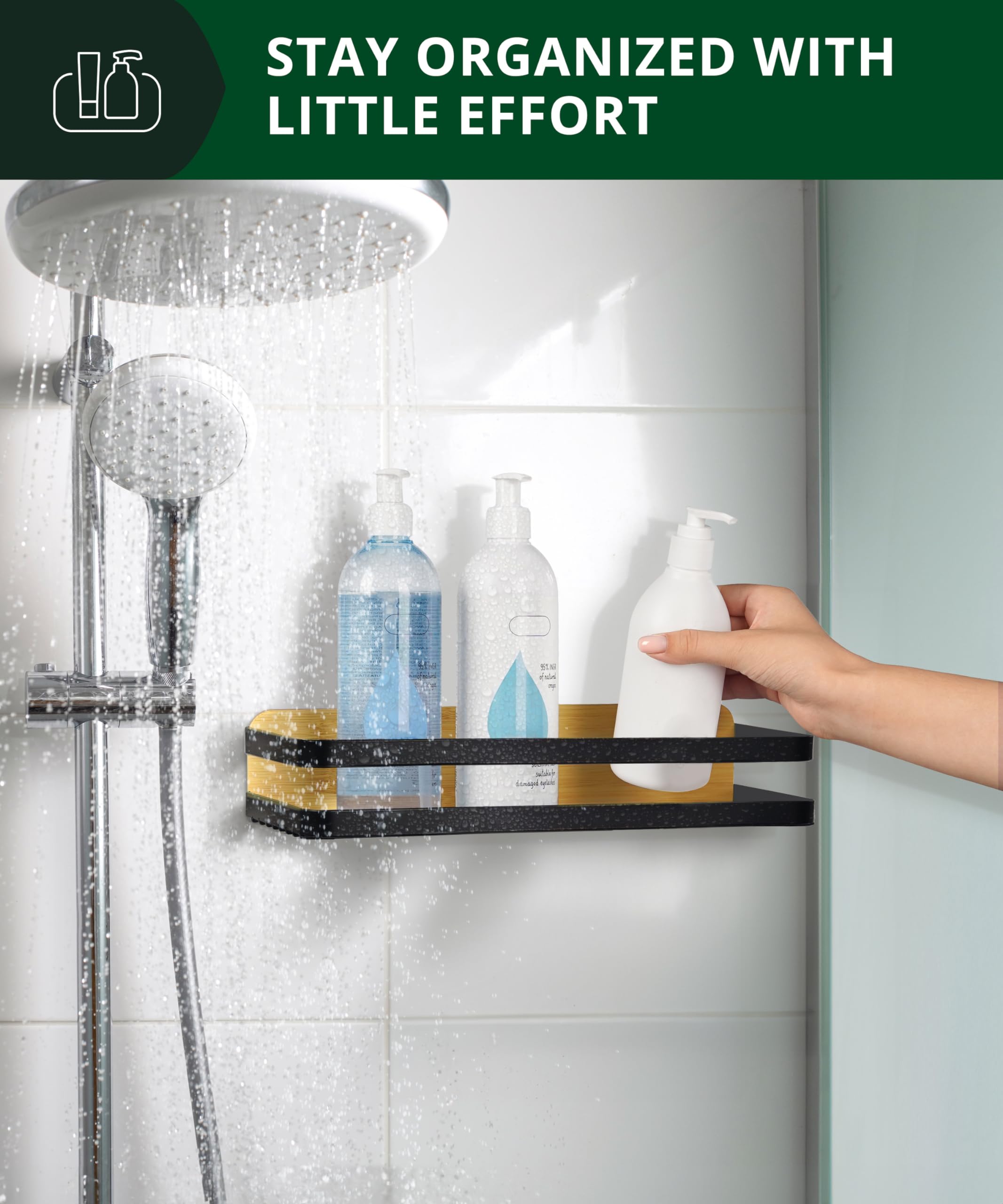ROYAL CRAFT WOOD Bathroom Shower Caddy Organizer