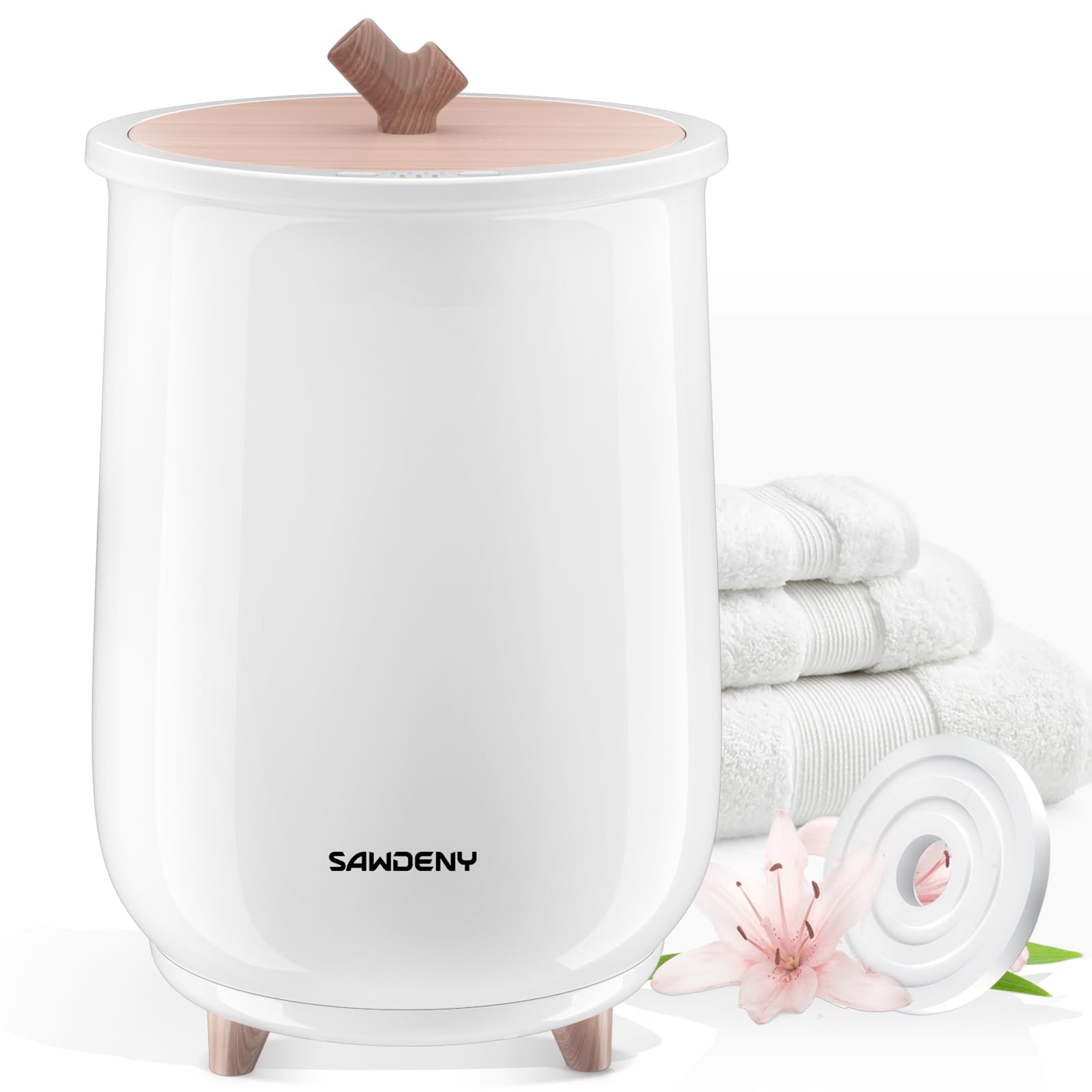 Towel Warmer, Towel Warmer for Bathroom with 3 Heating Modes, Timer, Auto Shut Off, Large Towel Heater Bucket Fits Up to Two 40"X70" Oversized Towels, Blankets, Bathrobes, PJ's and More