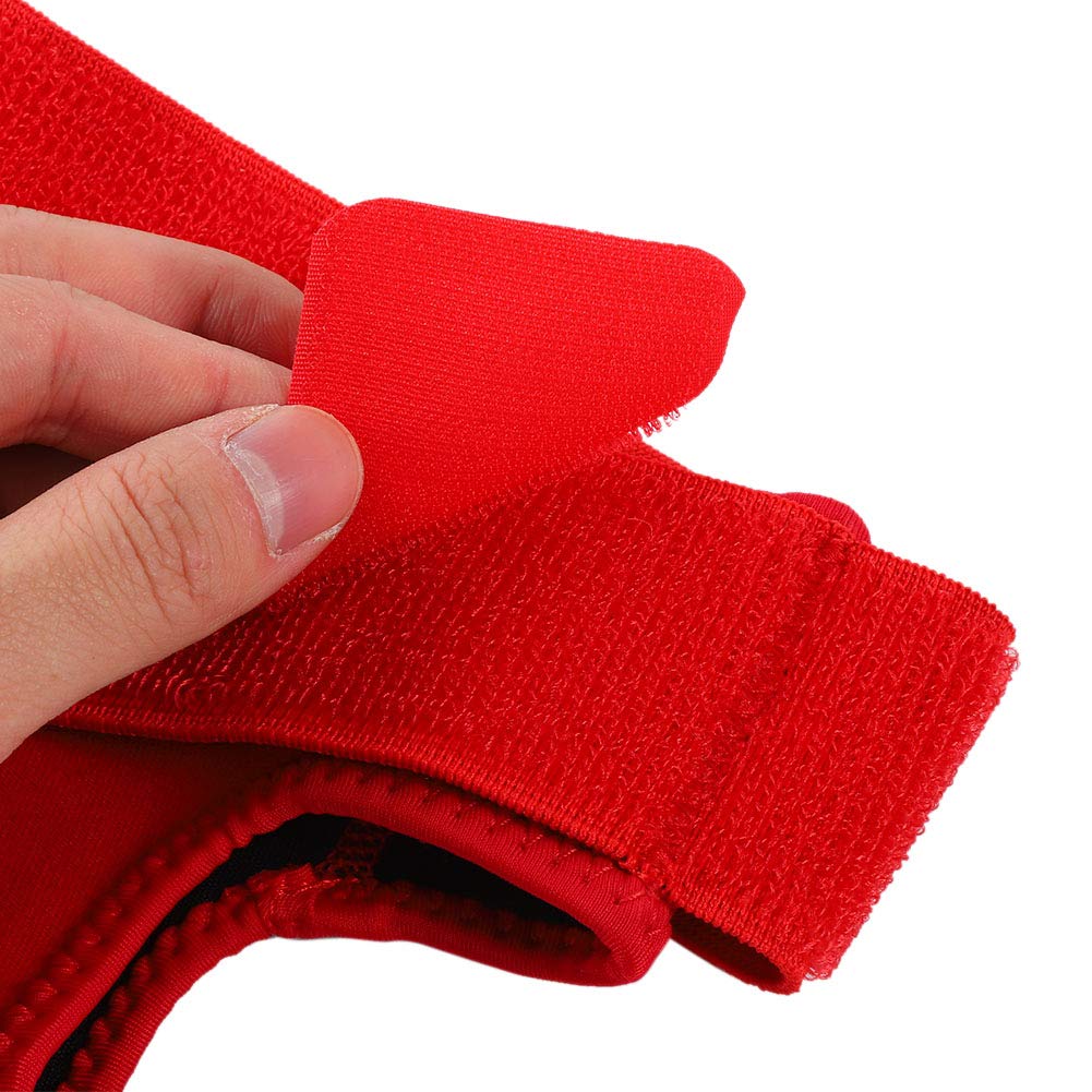 Wchiuoe Ankle Support Brace, Breathable Ankle Band Wrap, Ankle Braces for men/women with Adjustable Wrap,Sprain Injury Recovery Sports Ankle Joint Support Strap (Red 1 Pair)(M)