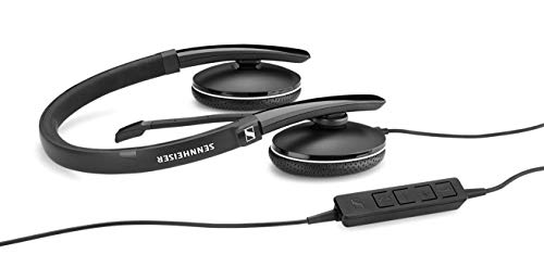 Sennheiser SC 160 USB-C (508354) - Double- Sided (Binaural) Headset for Business Professionals | with HD Stereo Sound, Noise-Canceling Microphone, & USB-C Connector (Black)