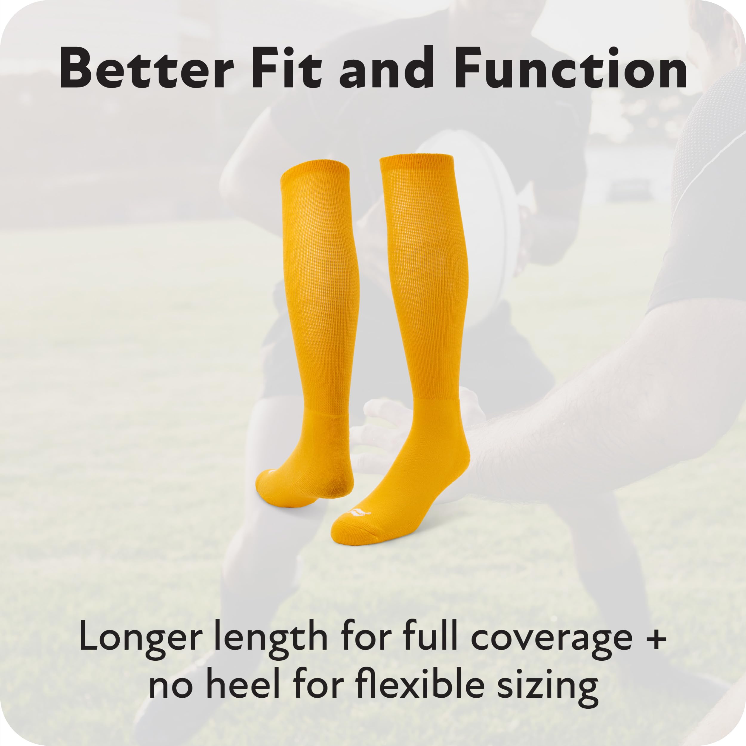 Sof Sole All Sport Over-the-Calf Team Athletic Performance Socks (2 Pair), Small, Red